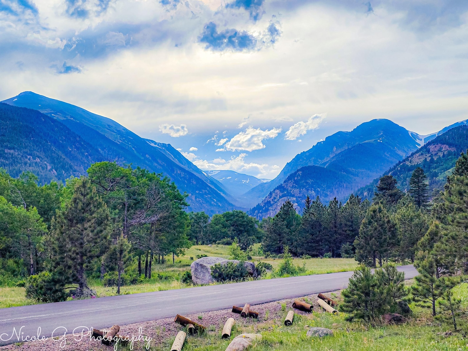 Rocky Mountain National Park, Old Fall Creek River Road Mtn Valley ...