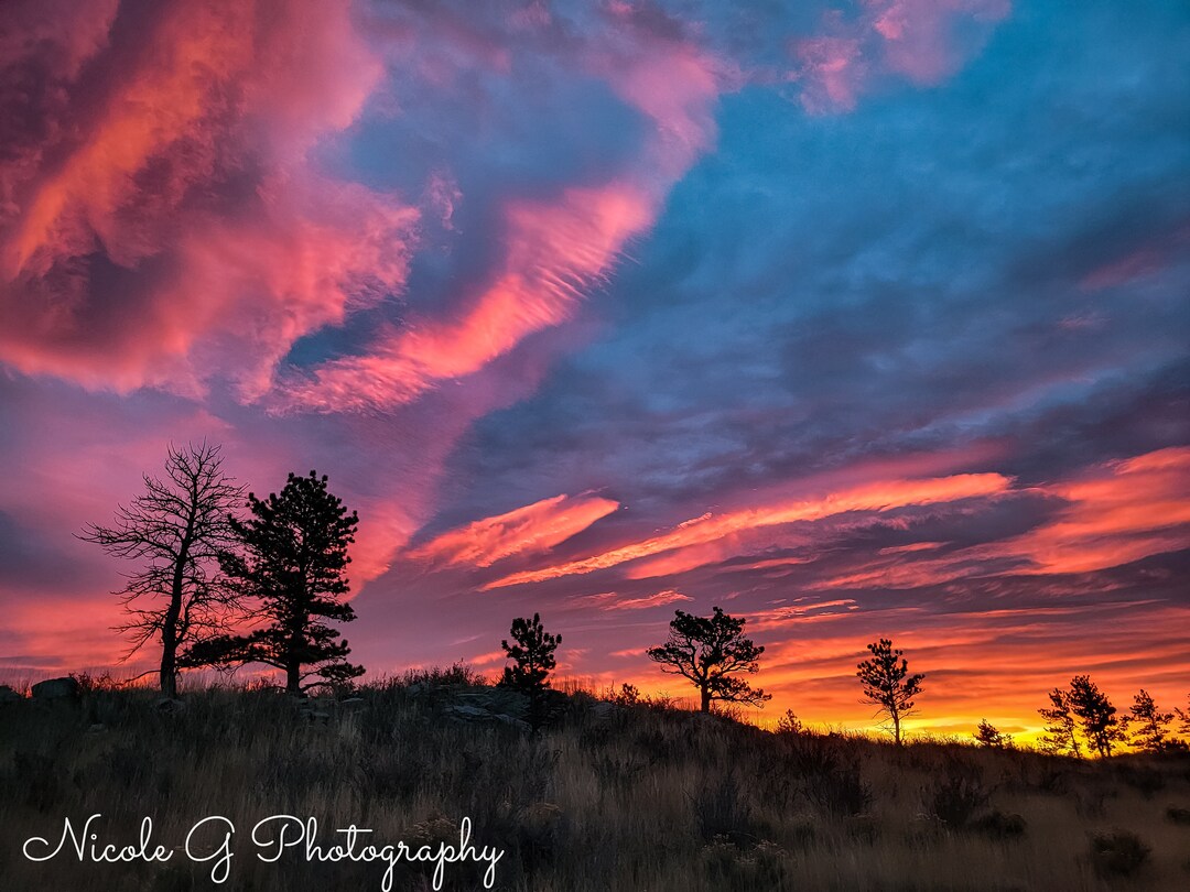 Fort Collins Colorado Sunrise Wall Art, Colorado Fine Art Print, Rocky ...