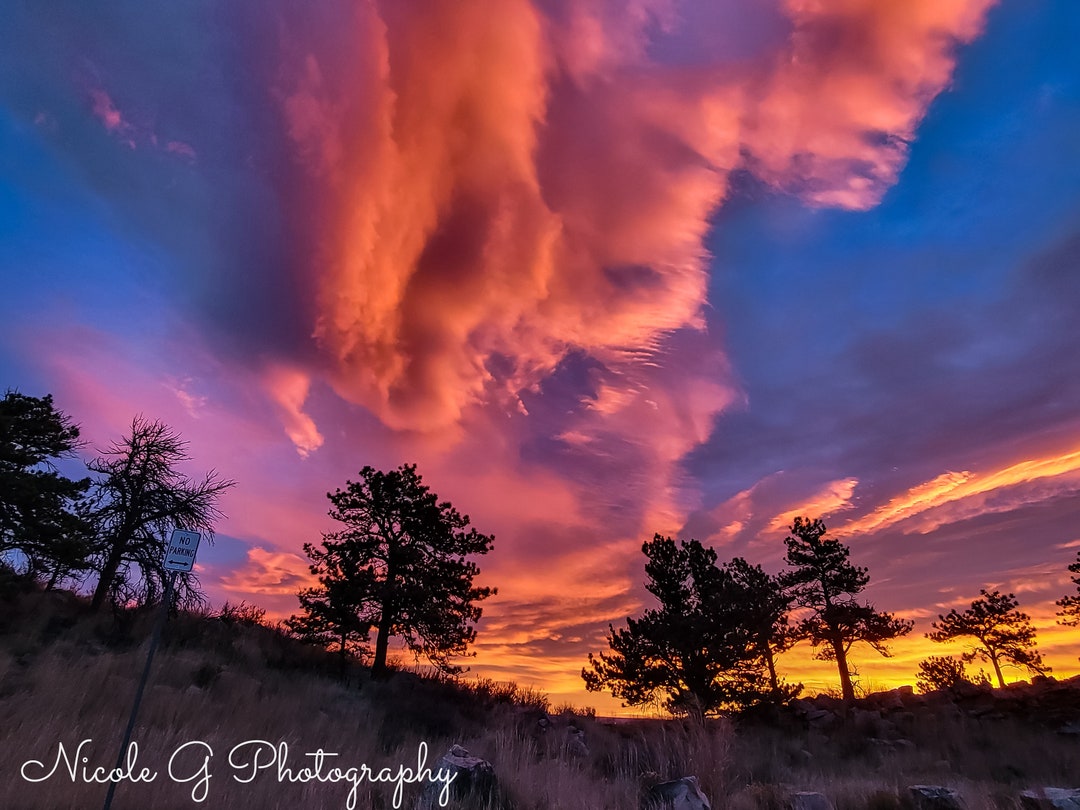 Colorado Sunrise Wall Art, Fort Collins Colorado Fine Art Print, Rocky ...