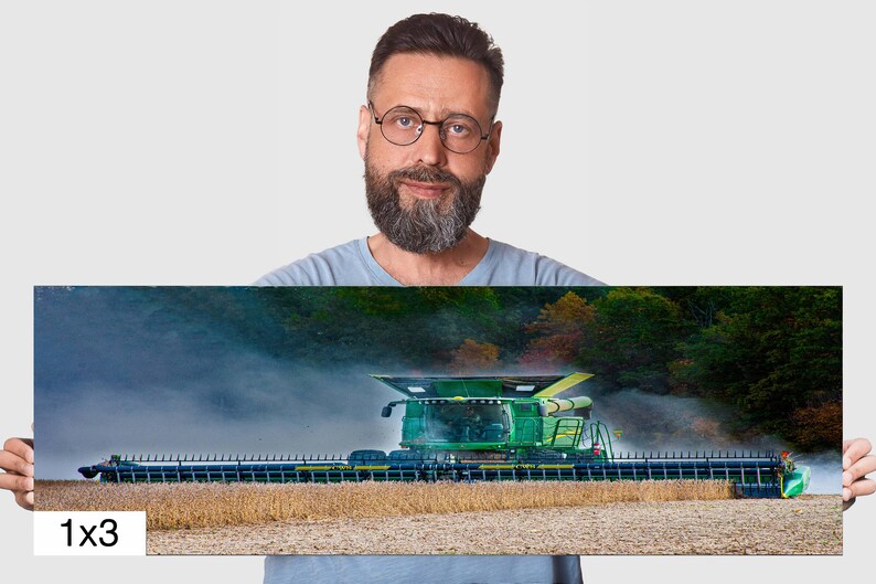 Fall Farmers Harvest, John Deere Combine, John Deere Tractor, Farmer ...