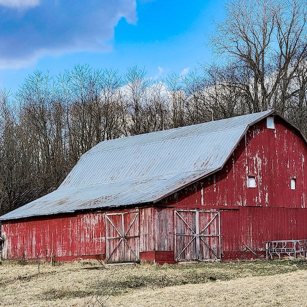 Red Barn - Etsy