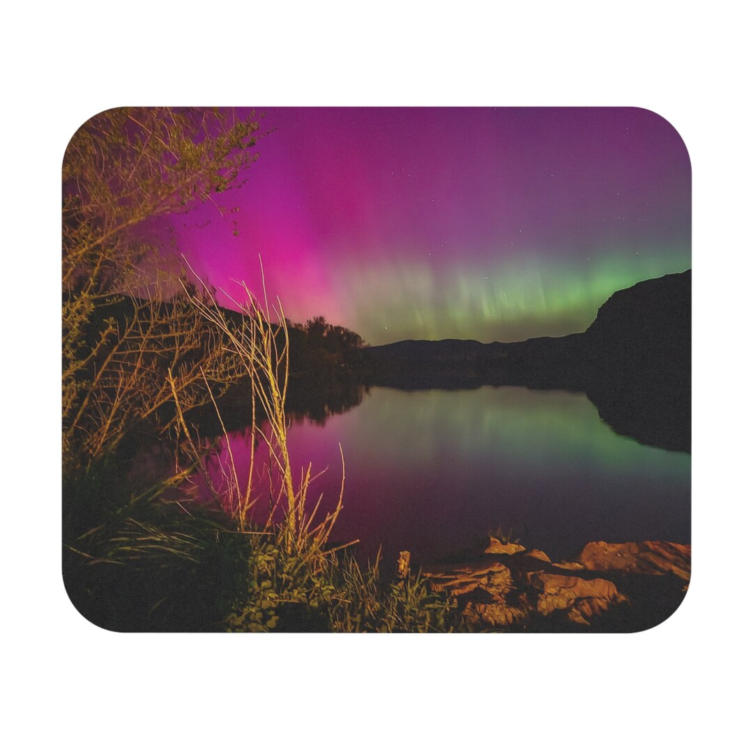 Northern Lights Mouse Pad, Aurora Borealis Computer Gift, Colorado ...