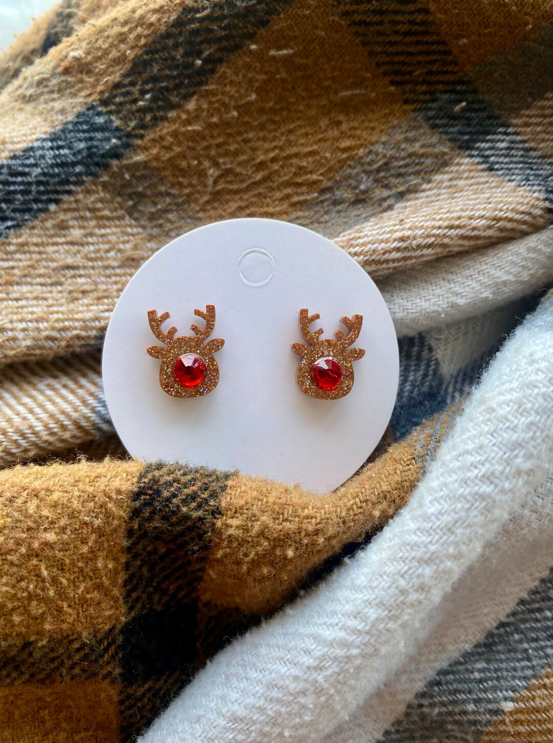 Rudolph the Red-nosed Reindeer Stud Earring -- Nickel Free -- Rudolph ...