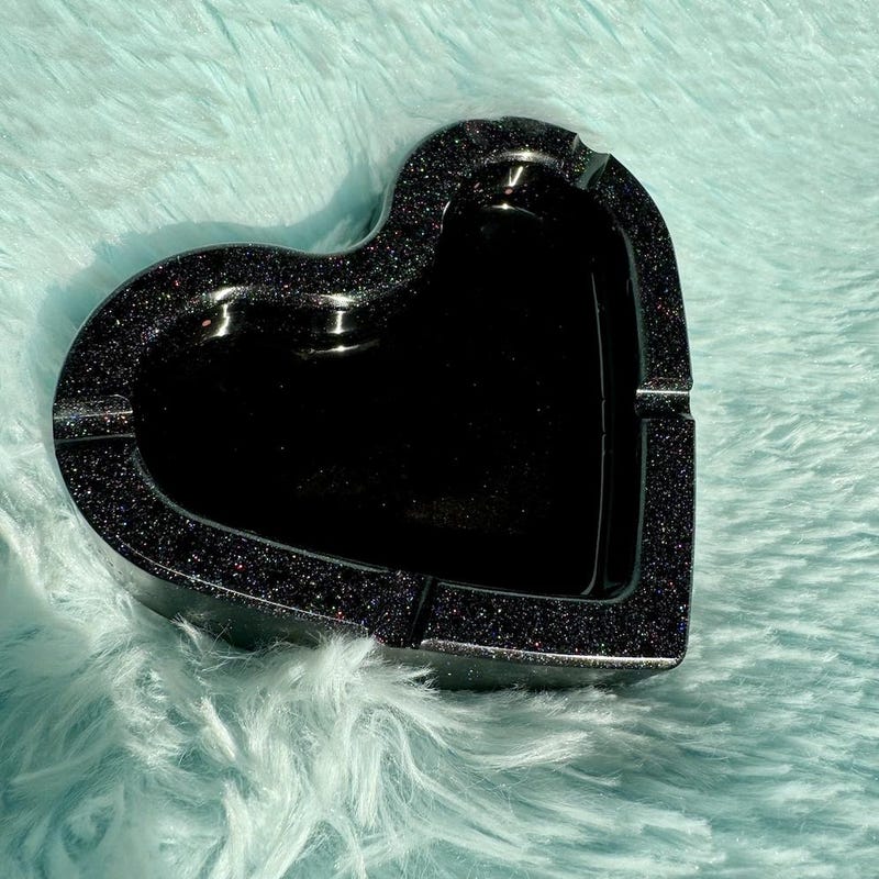 Resin Heart Ashtray - Etsy