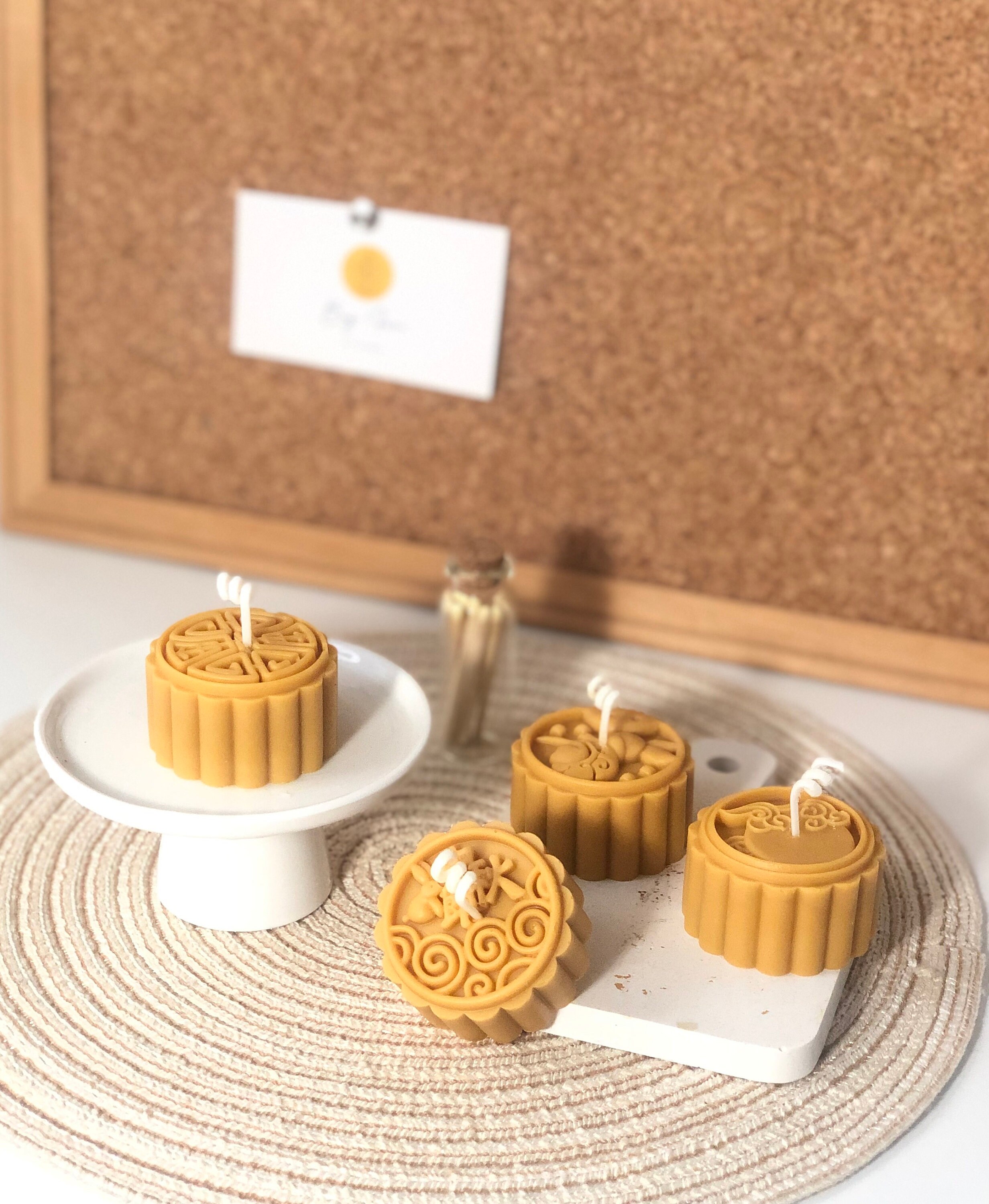Mid-autumn Festival Candles| Moon Cake Candle | Bunny Candle | Moon ...