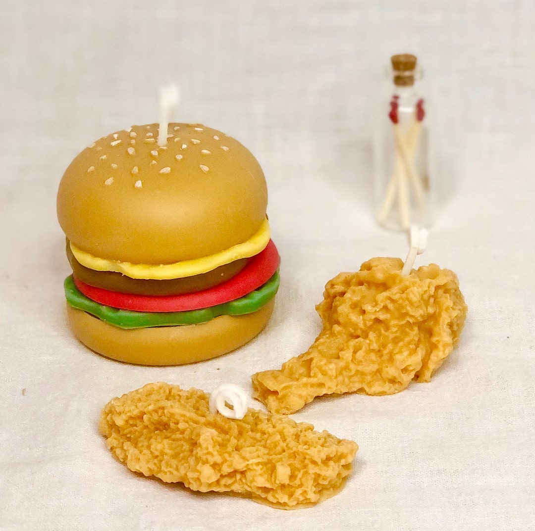 Hamburger Candle | Fried Chicken Candle | Big Mac Candle | Fast Food ...