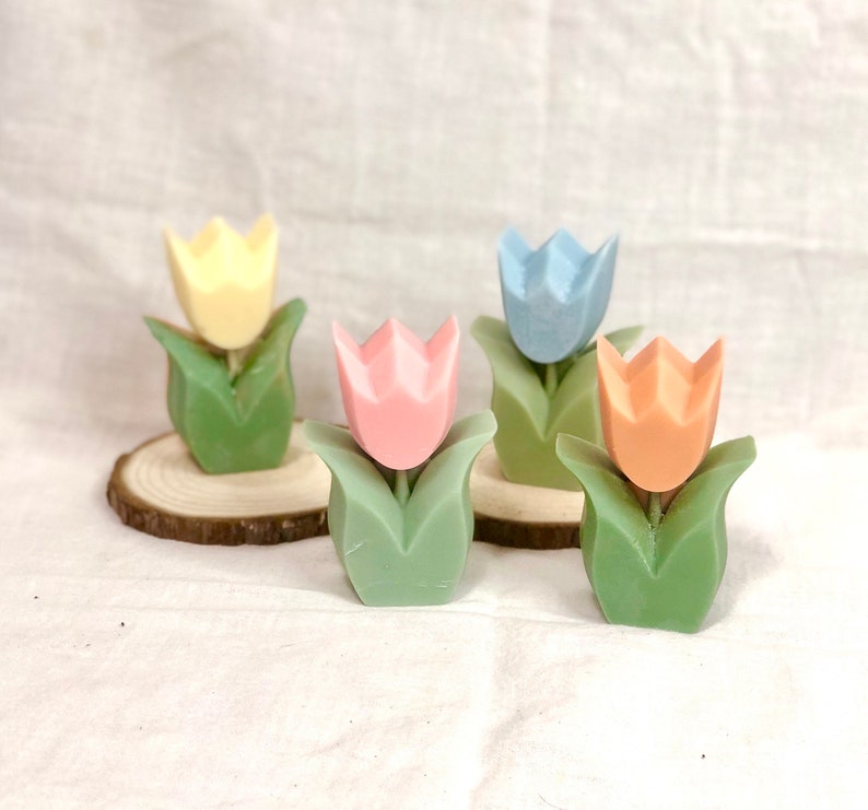 Tulips Candle Spring Flower Candle Easter Candle Scented - Etsy