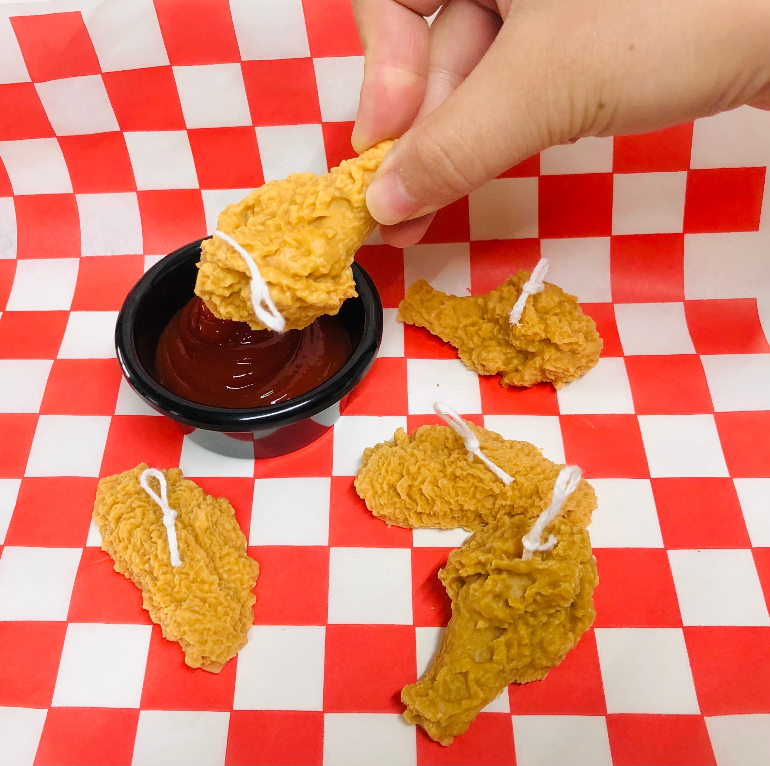 Fried Chicken Candle Hot Wing Candleset of 2 - Etsy