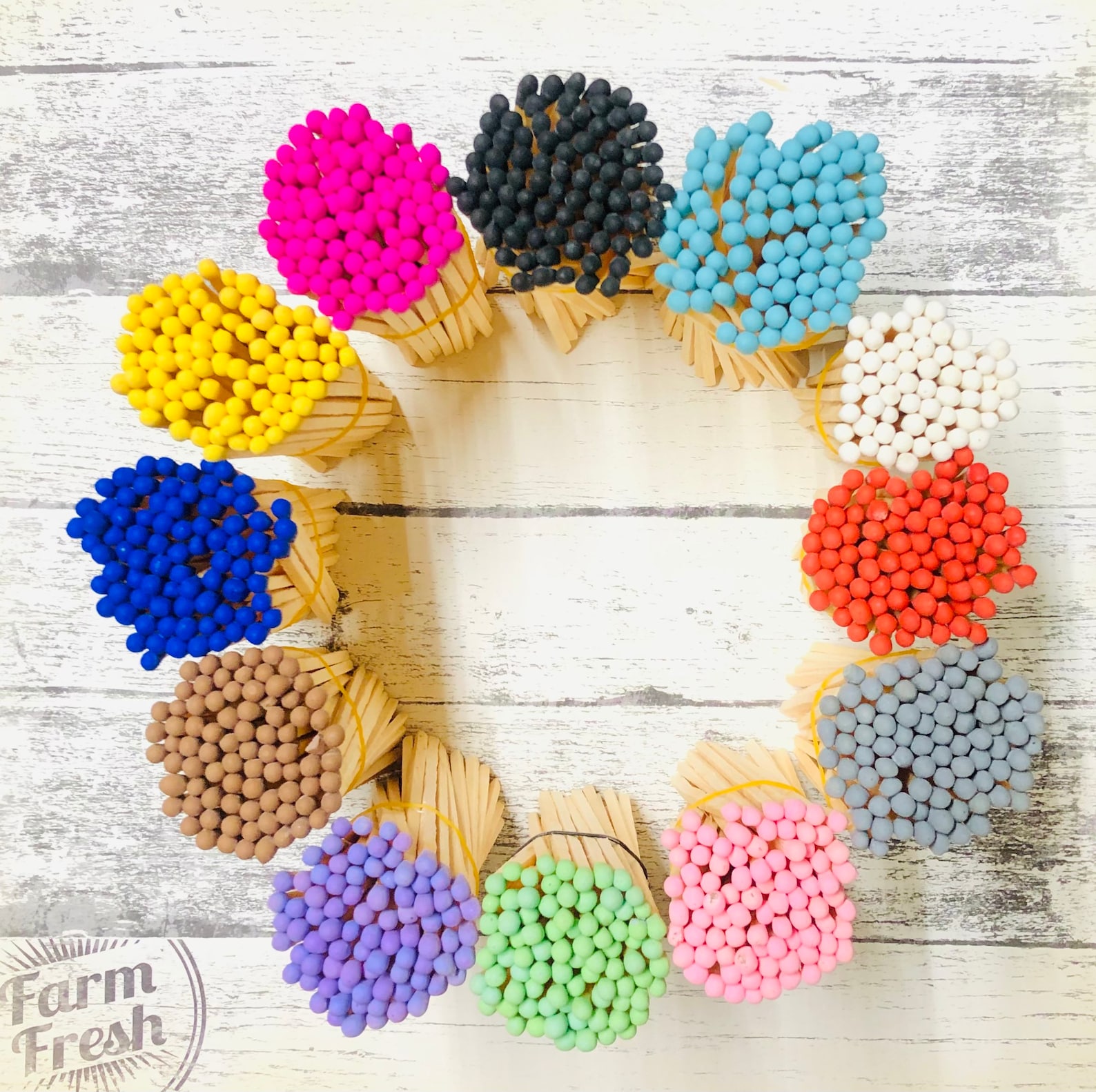 Tall Matchstick Jar Colored Tip Matches Strike on Bottle - Etsy