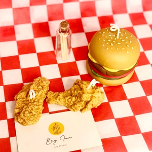 Hamburger Candle | Fried Chicken Candle | Big Mac Candle | Fast Food ...