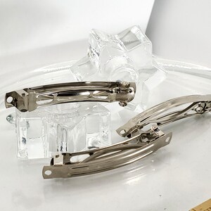 3 Pcs Metal 6 Inch Metal Spring Hair Clip Base Hair Clips Setting Blank ...