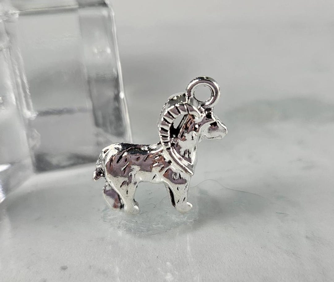 Mountain Goat Charm, 3D Charm, Billy Goat Charm, Goat Charm, Charm, Ram ...