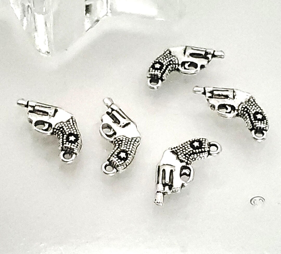 Hand Gun Charm, Petite Charm, Ladies' Pistol Charm, Revolver Charm, Gun ...