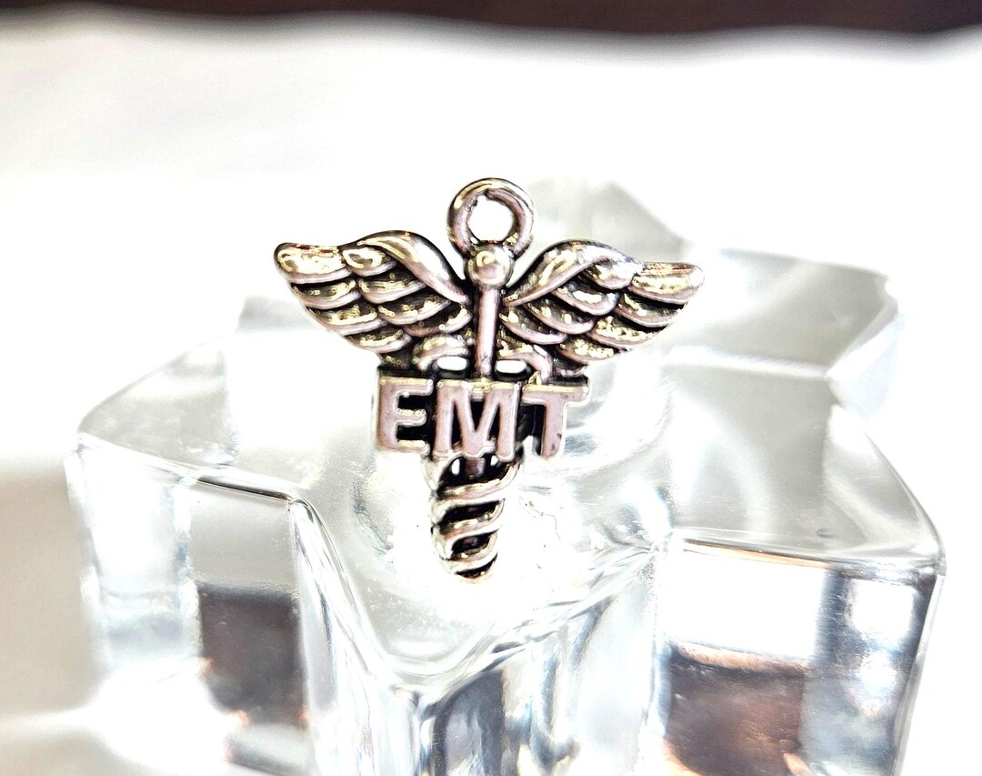 1 Pc EMT Medical Charm, Medical Symbol Charm, Caduceus Charm, Art of ...