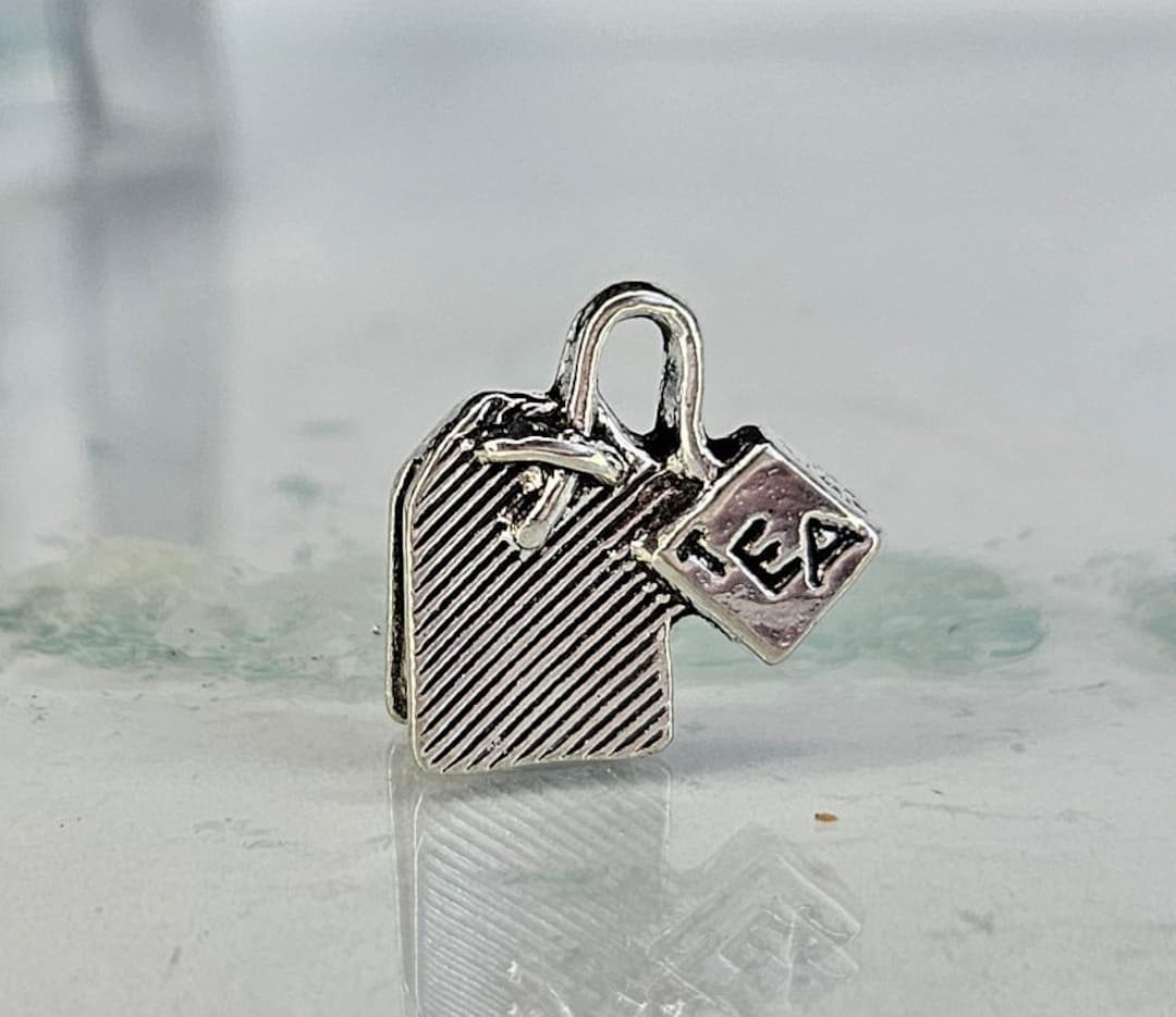 3D Tea Bag Charms, Afternoon Tea Charm, Alice Charm, Wonderland Charm ...