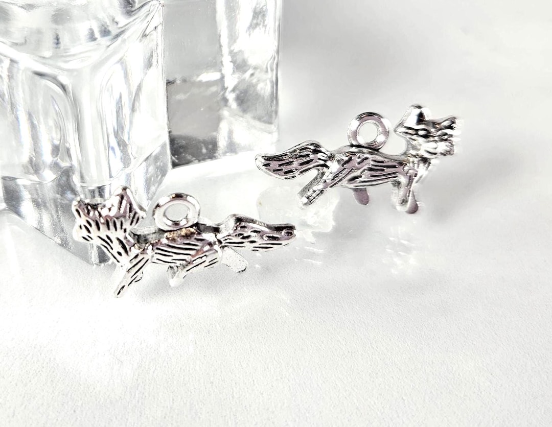 5 Pc Lots 3D Fox Charm, Fox Charm, Petite Charm, Animal Charm, 3D Charm ...