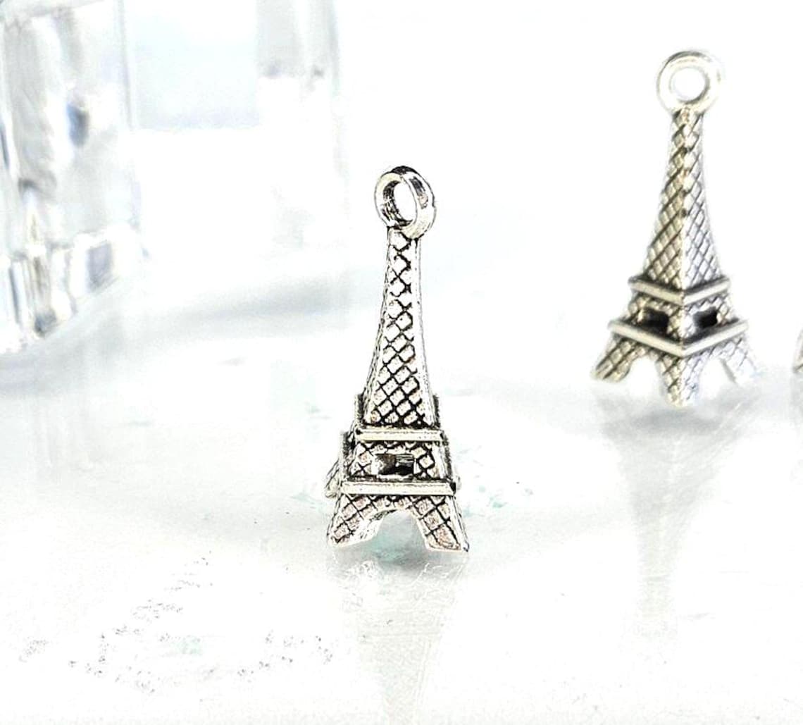 6 Pc Lots Eiffel Tower Charms, Paris Charms, France Charms, Charms ...