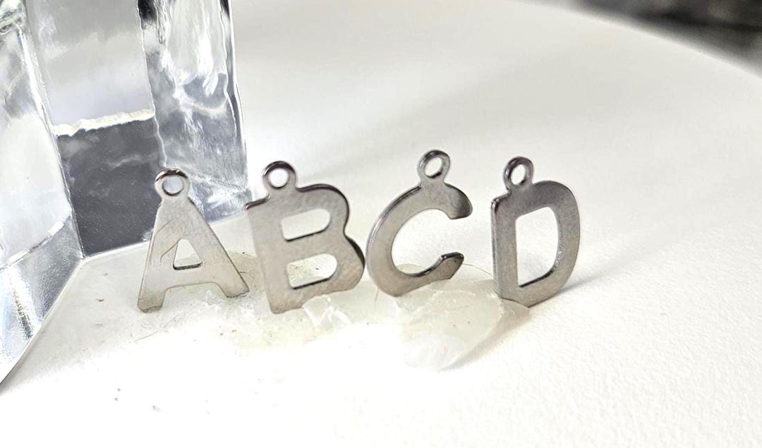 1 Pc Initial Charm, Letter Charm, Alphabet Charm, Letter A Charm, B ...
