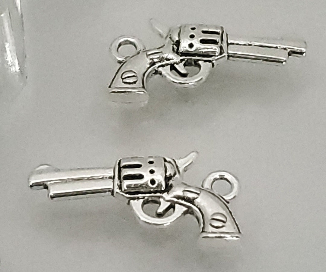 Hand Gun, Revolver Charm, Gun Charm, Police Charm, Self Protection ...