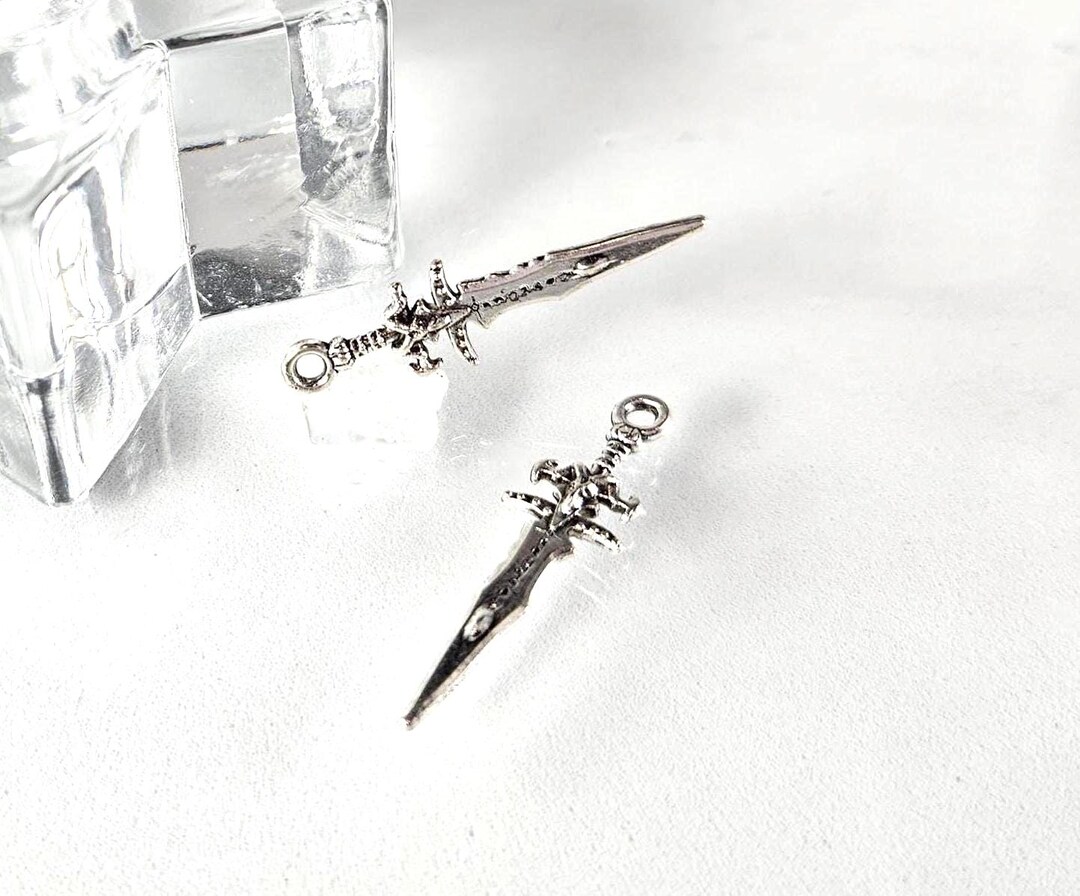 BULK 20 Pc Lots Ornate Sword Charm, 3D Charm, Sword Charm, Dagger Charm ...