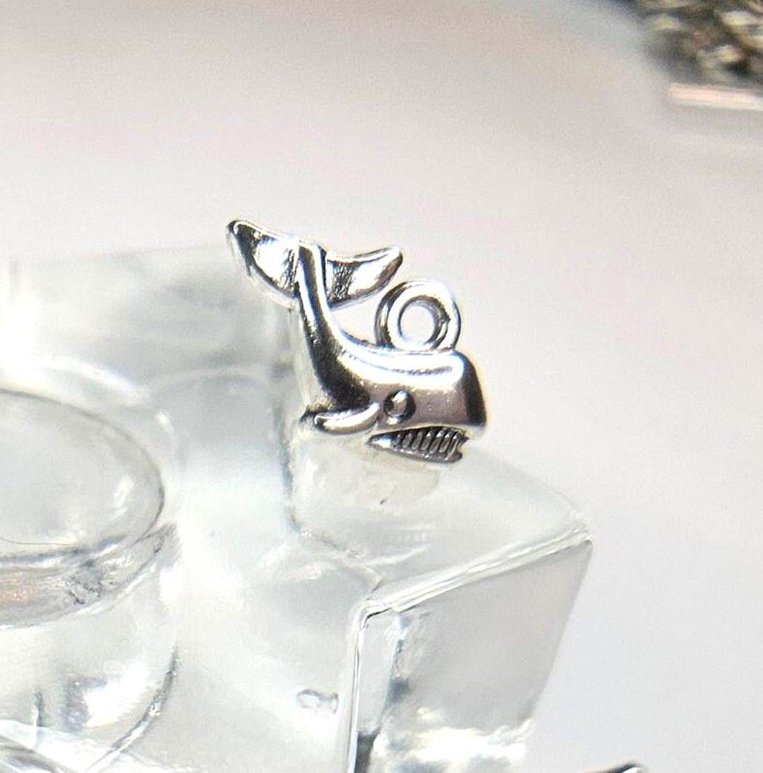 5 Pc Lot Whale Charm, Petite Charm, 3D Charm, Whale Pendant, Beach ...