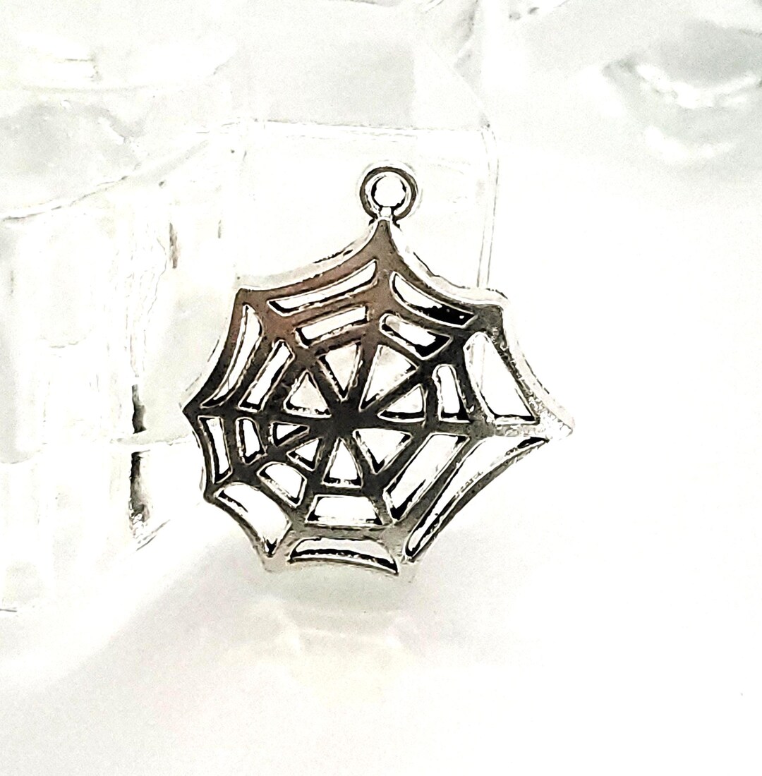 BULK 50 Pc Lots Spider Web Charm, Cob Web Charm, Halloween Charm ...