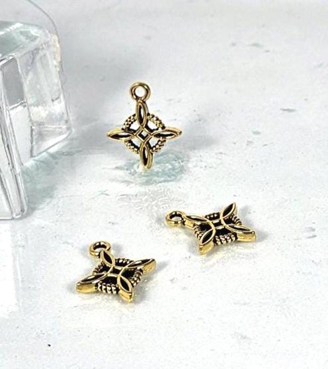 5 Pc Lot Antique Gold Tone Witches Knot Charm Wiccan Charm Witch Knot ...