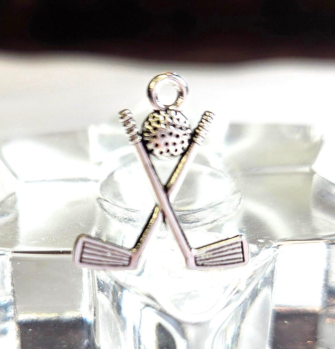 10 Pc Lots Golf Charm, Golf Club Charm, Golfing Charm, Golf Clubs Charm ...