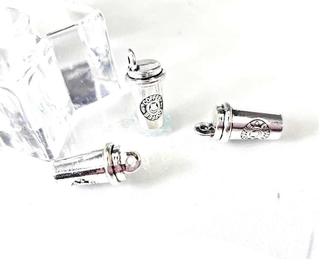 Coffee Cup Charm, Take Out Coffee Cup Charm, Coffee Charm, Charms ...