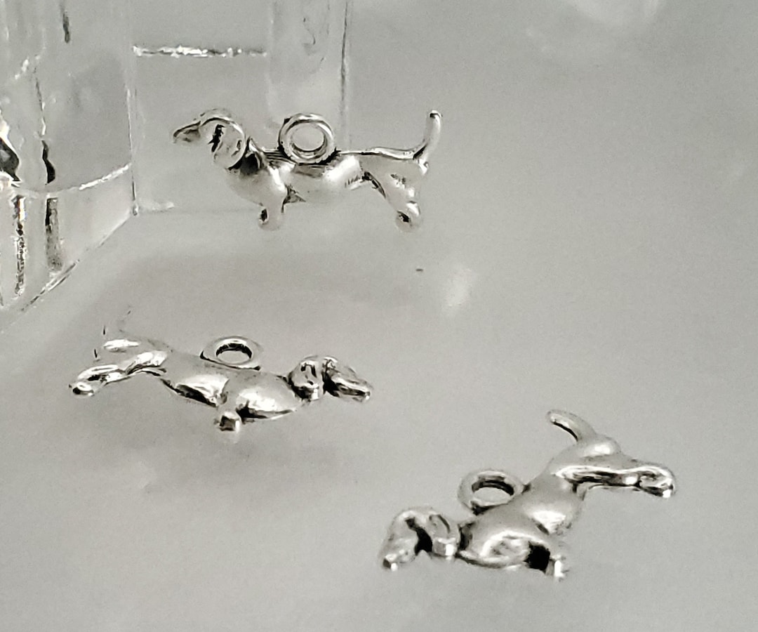 Dachshund Dog Breed, Weiner Dog Charm, Duel Sided, Dog Charms, Puppy ...