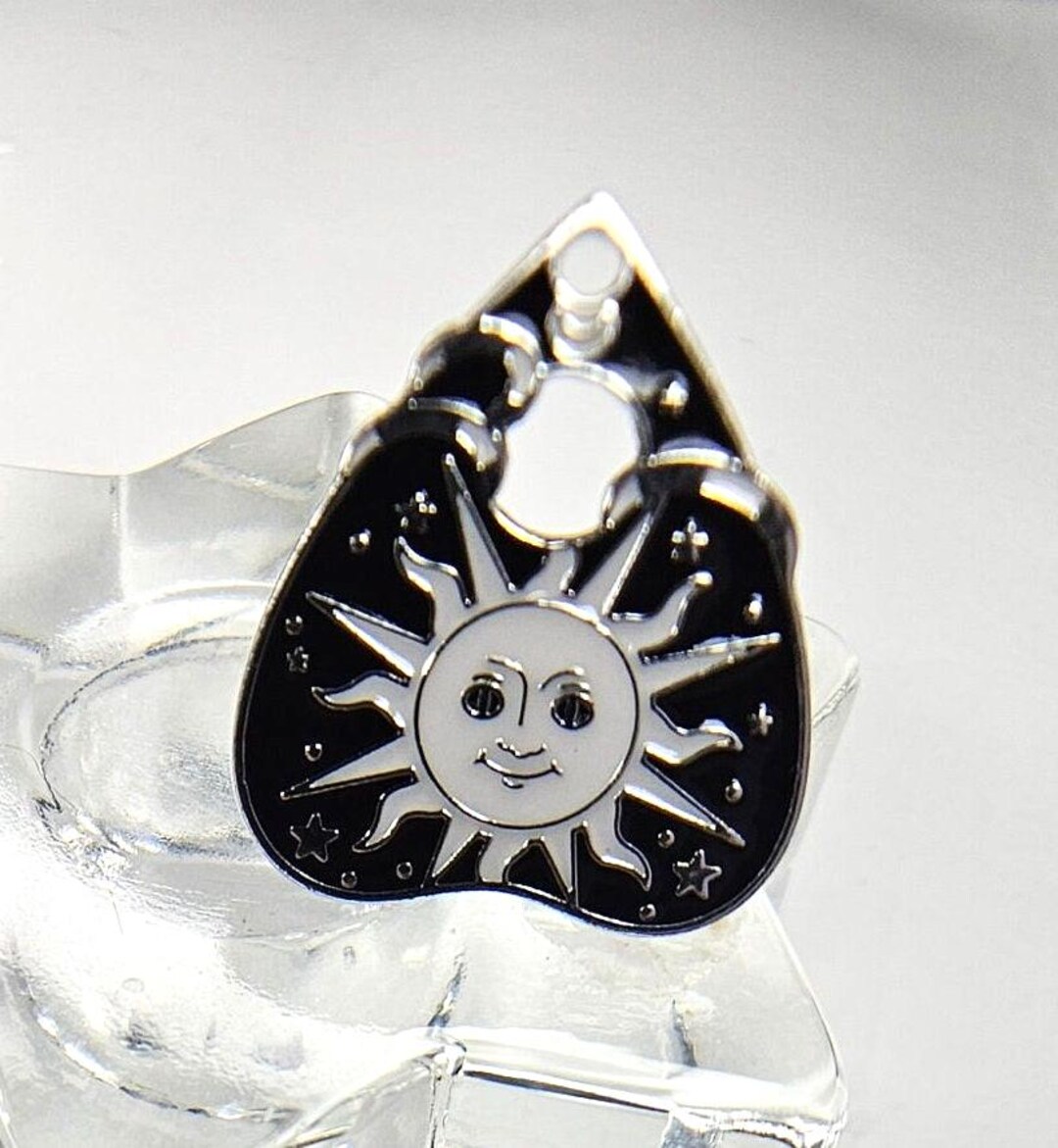 1 Pc Ouija Planchette Charm With Sun, Ouija Pendant, Ouija Charm ...