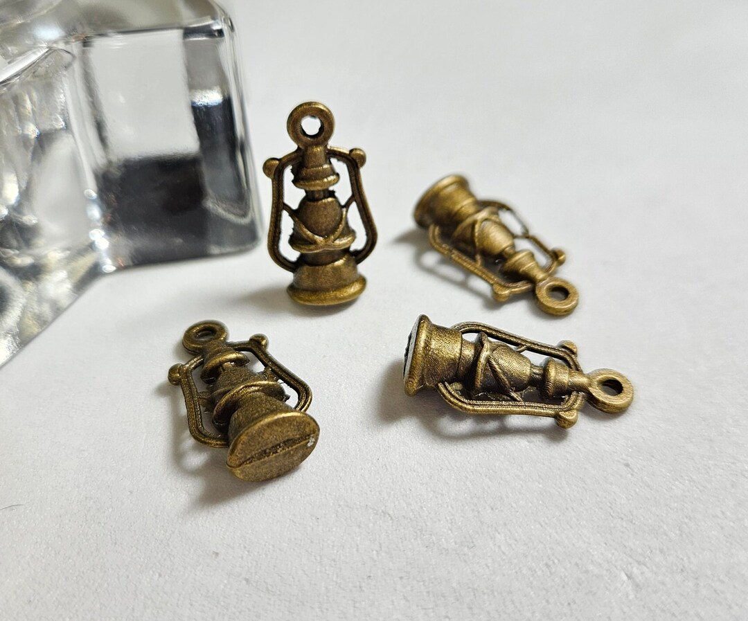 Camp Lantern Charm, Vintage Hanging Lantern Charm, Lamp Charm, Charms ...