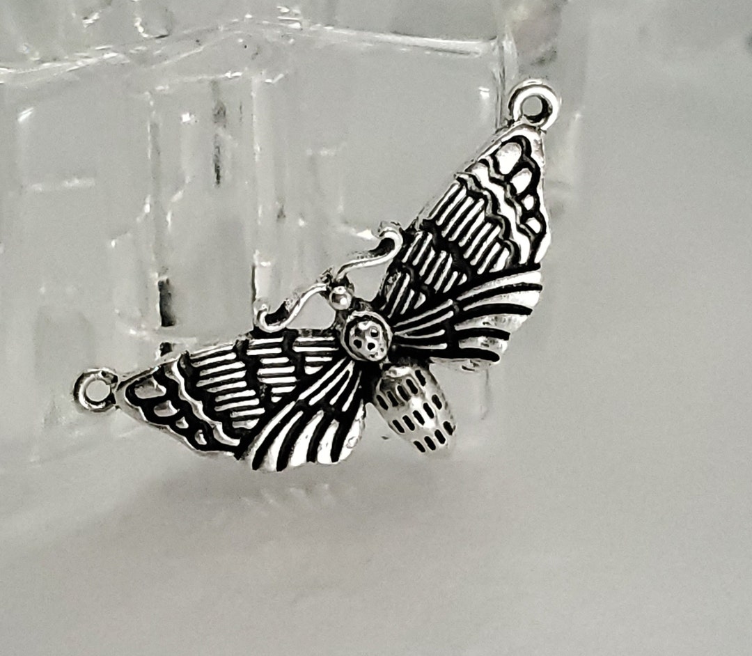 1 Pc Death Head Hawkmoth -death Head Moth- Connector - Pendant / Charm ...