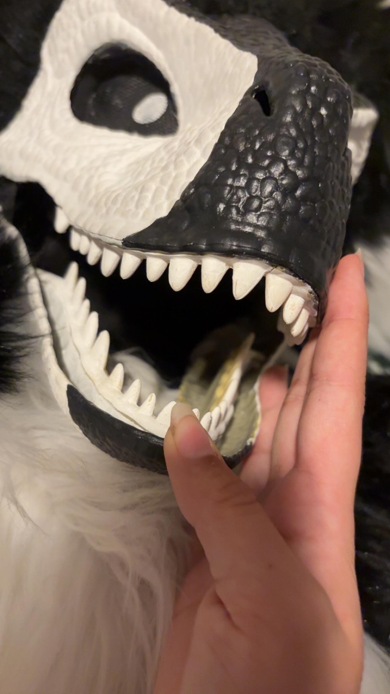 Furred Dino Mask Partial (read Desc!!) - Etsy