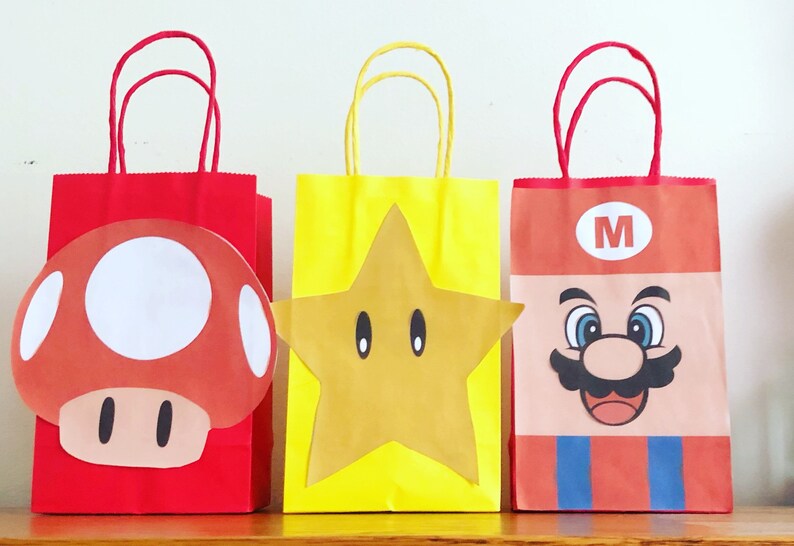 Super Mario Brother' Party Bags - Etsy
