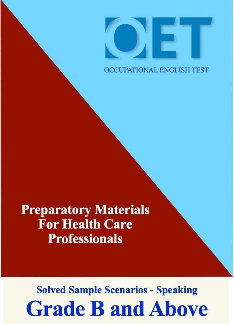 OET Speaking Scenarios - Solved - Grade B and Above - Etsy