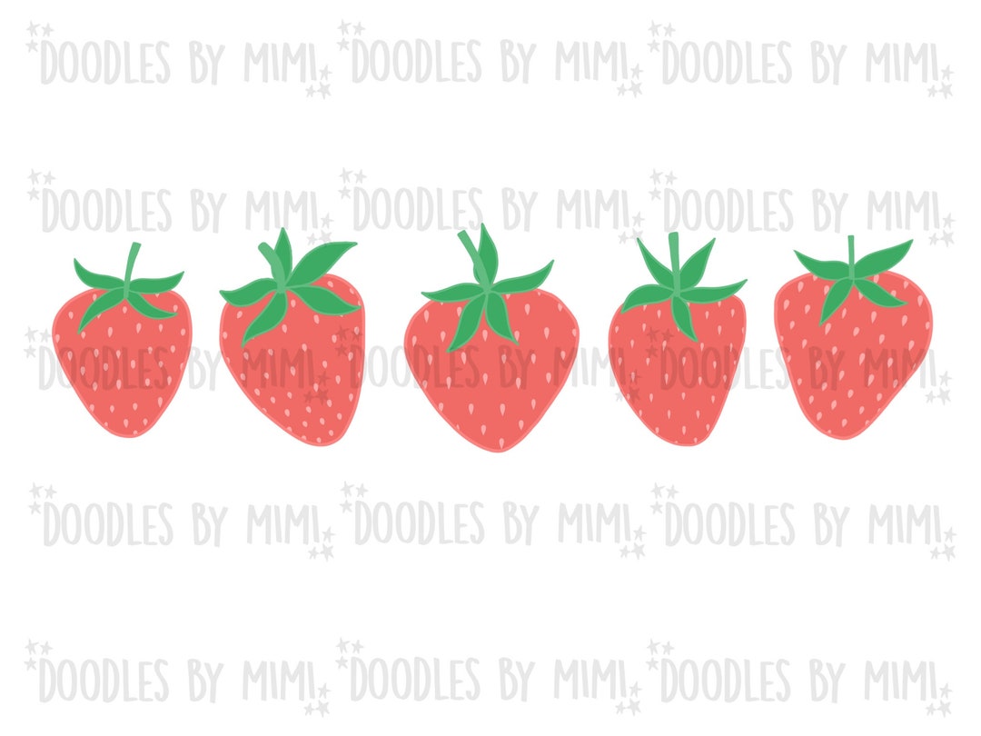 Strawberry Digital Clip Art Bundle - Etsy