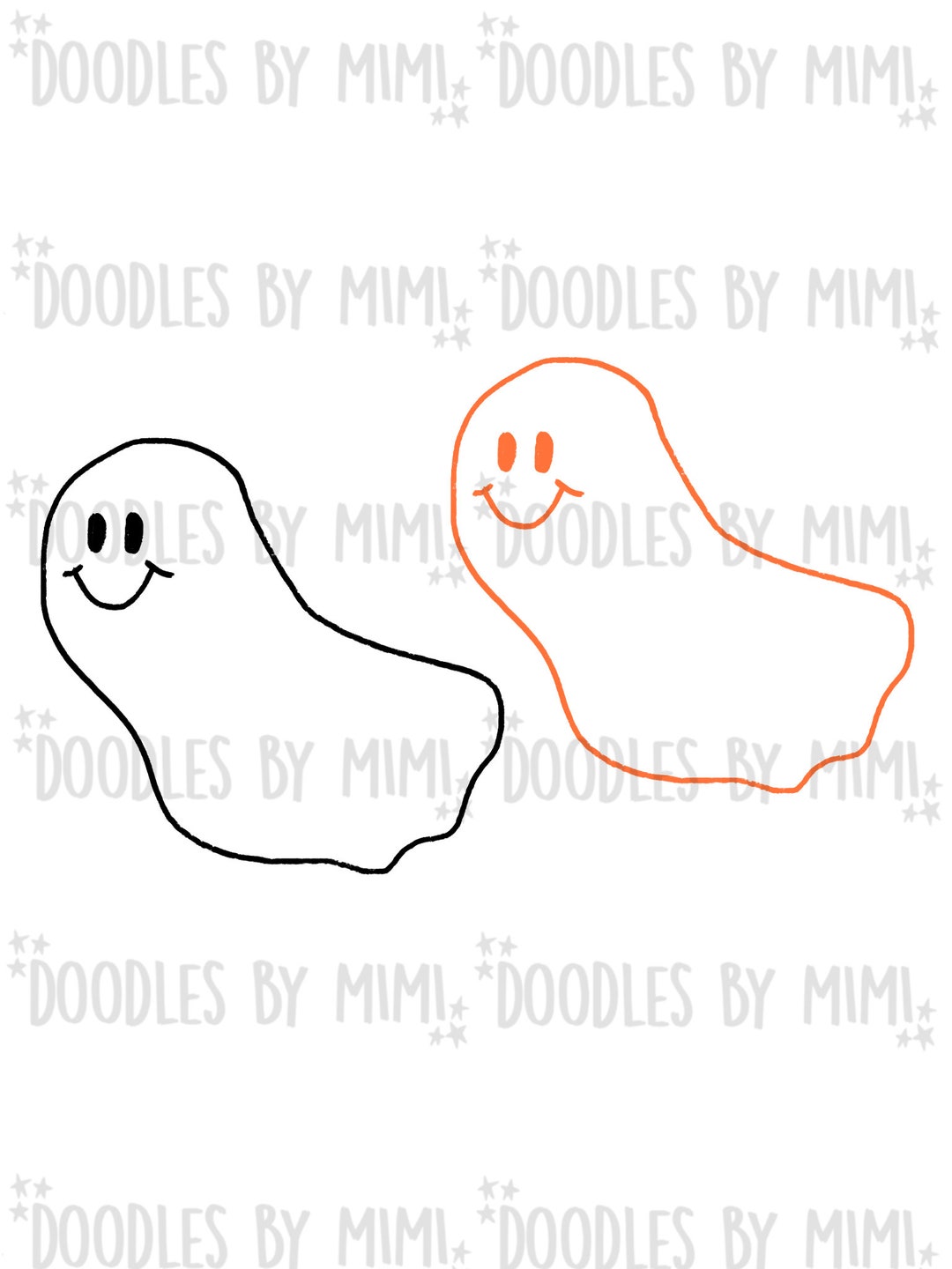 Friendly Halloween Ghosts Clip Art Set - Instant Download - Etsy