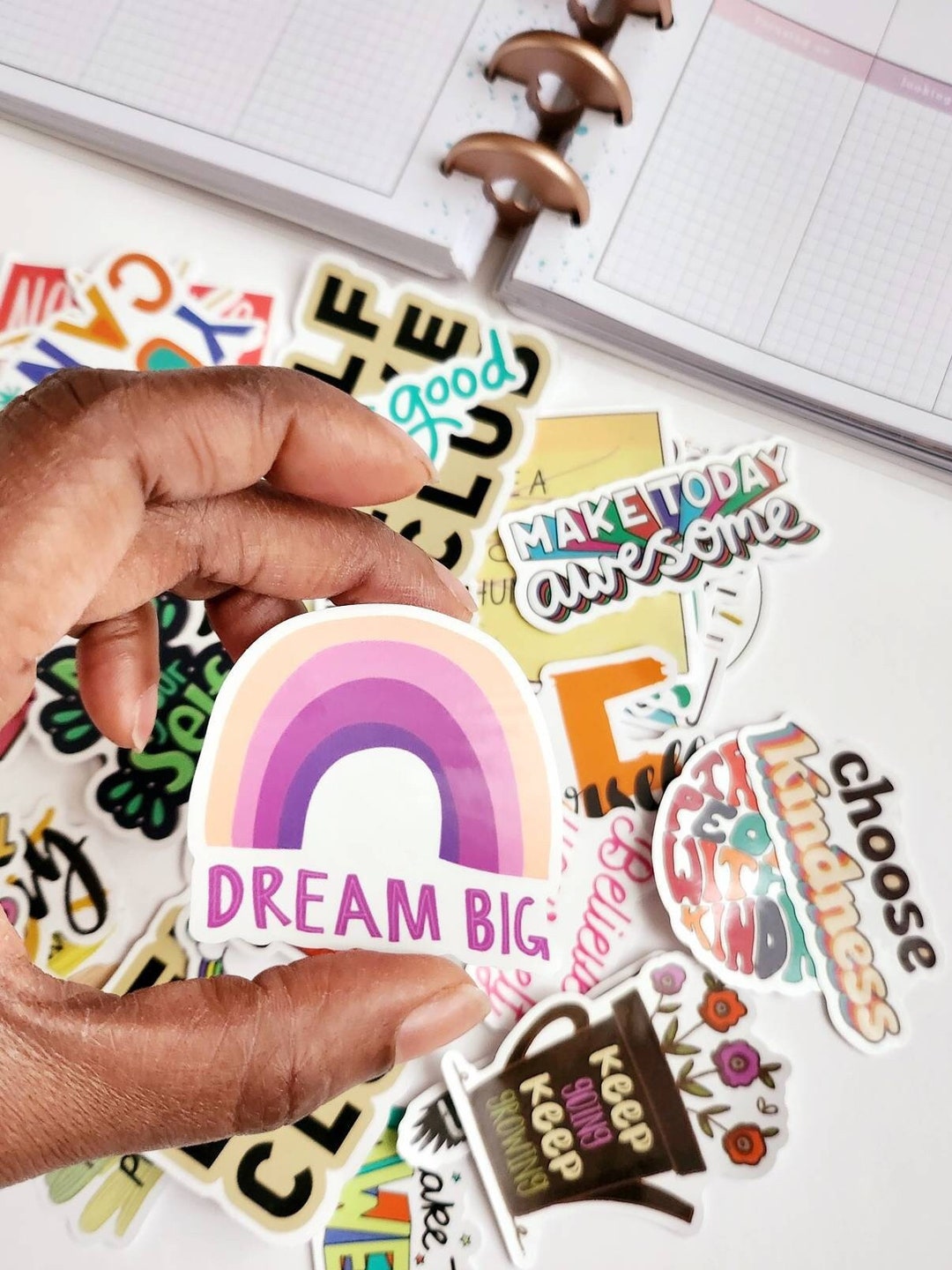 Aesthetic Laptop Stickers Pack , Inspirational Quotes Stickers ...