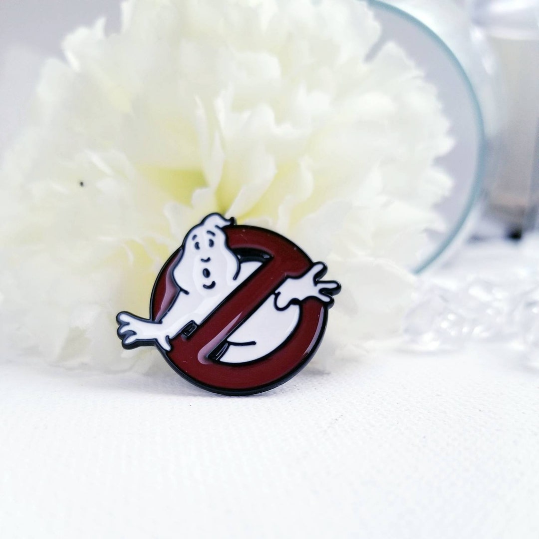 80s Inspired Enamel Pin, Ghost Buster Brooch , Horror Movie Enamel Pin ...