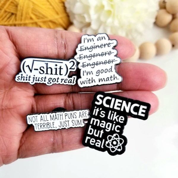Math Enamel Pin - Etsy