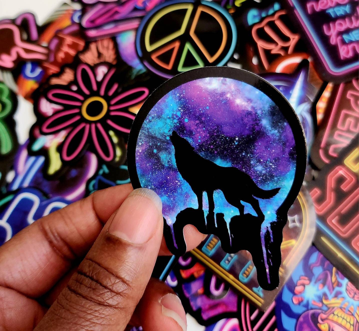 Cool Neon Stickers Pack , Stickers for Laptop , Night in Tokyo Stickers ...