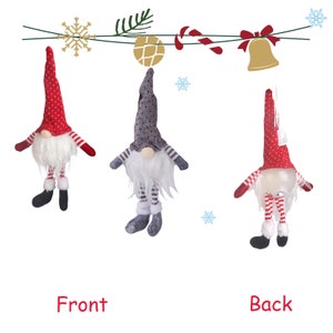 Christmas Gnomes Holiday LED Lighted Tree Ornaments - Etsy