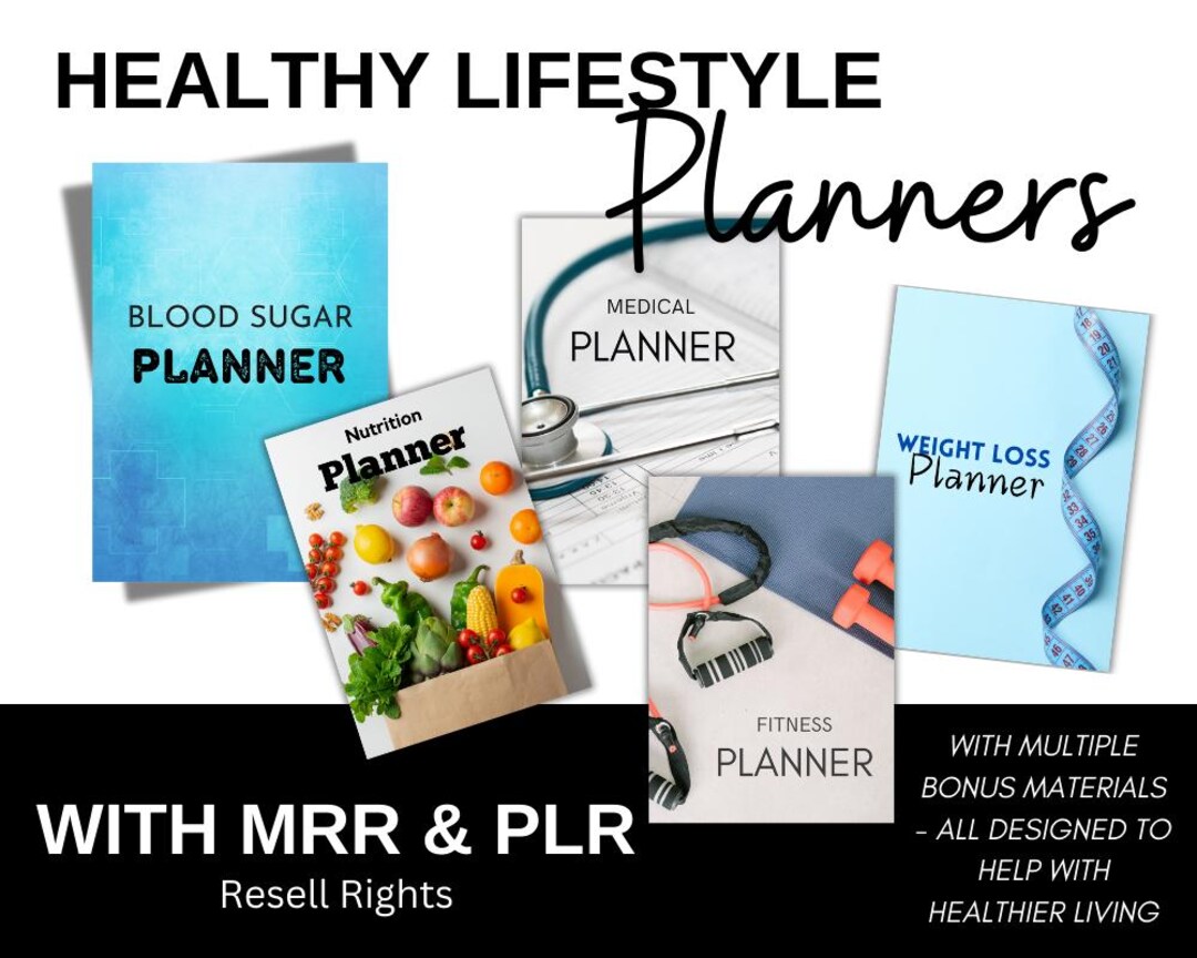 Ultimate Healthy Living Planner Bundle Achieve Your Health & Wellness ...