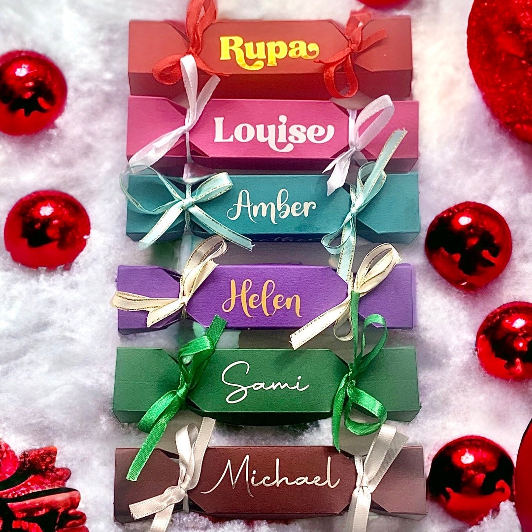 Personalised Mini Crackers, Fill Your Own Cracker, Chocolate Box, Table ...