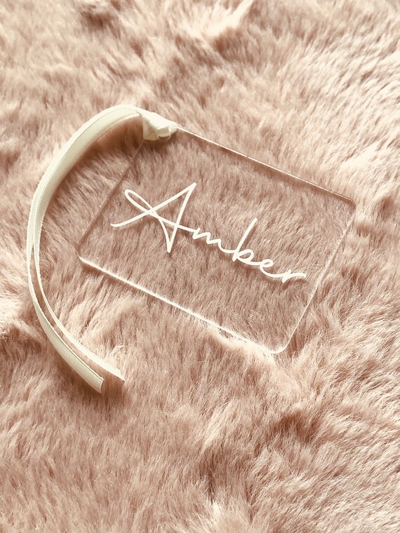 Personalised Acrylic Name Tags Acrylic Gift Tags Name Tags - Etsy