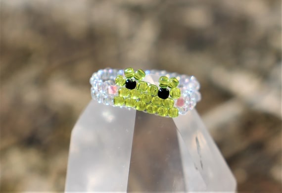 Transparent Frog Ring - Etsy