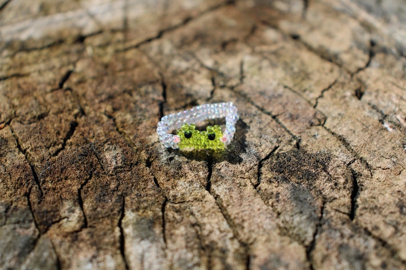 Transparent Frog Ring - Etsy