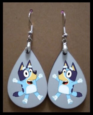 Adorable Bluey Earrings 2 Styles Available - Etsy