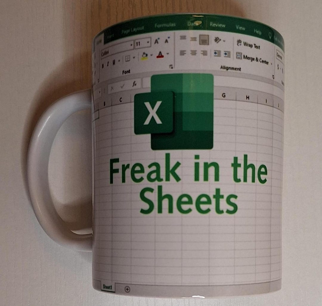 Freak in the Sheets Excel Spreadsheet Gift for Accountant Coworker 15 ...